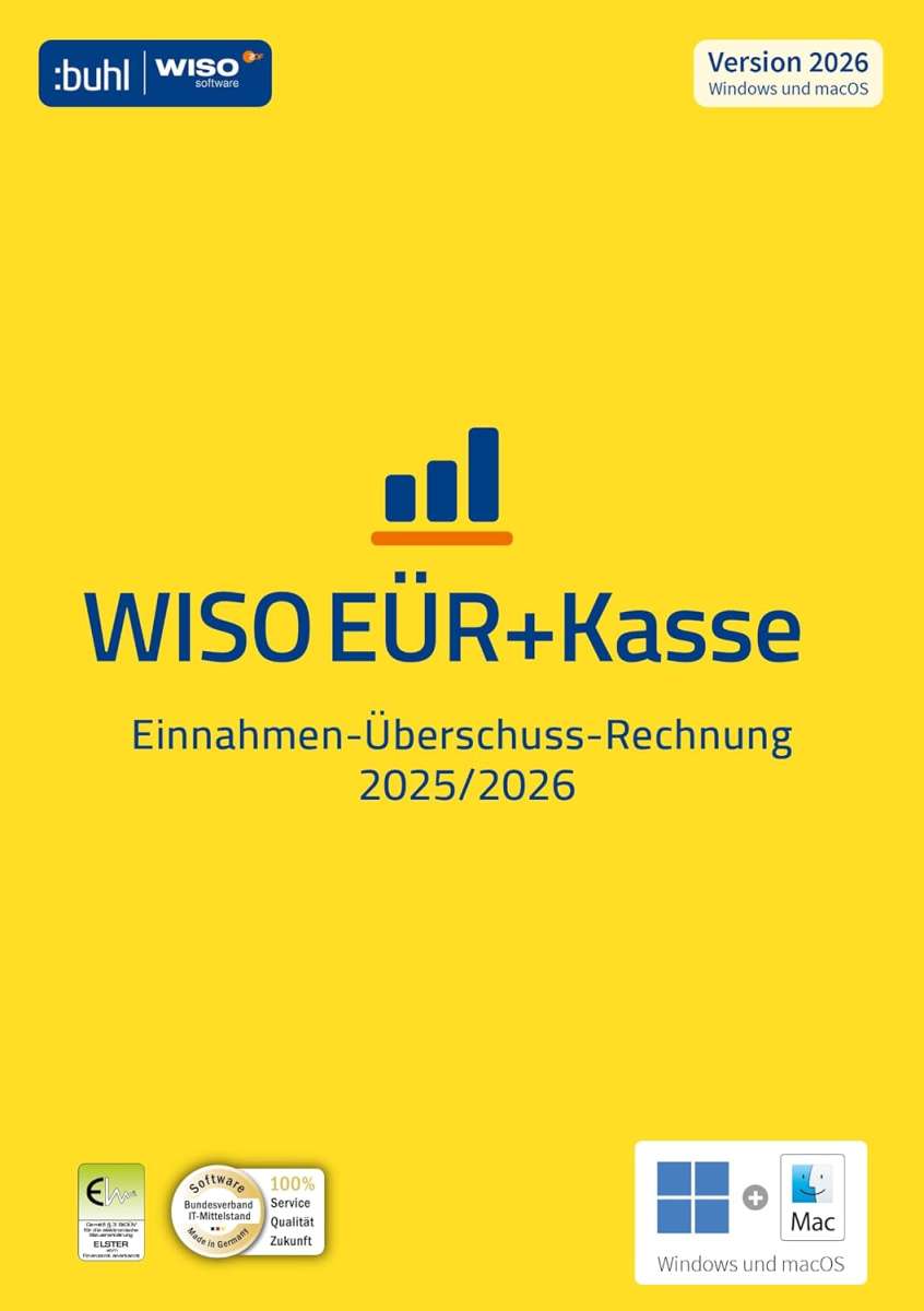 WISO EÜR + Kasse 2026 | für Windows und Mac günstig kaufen bei ...